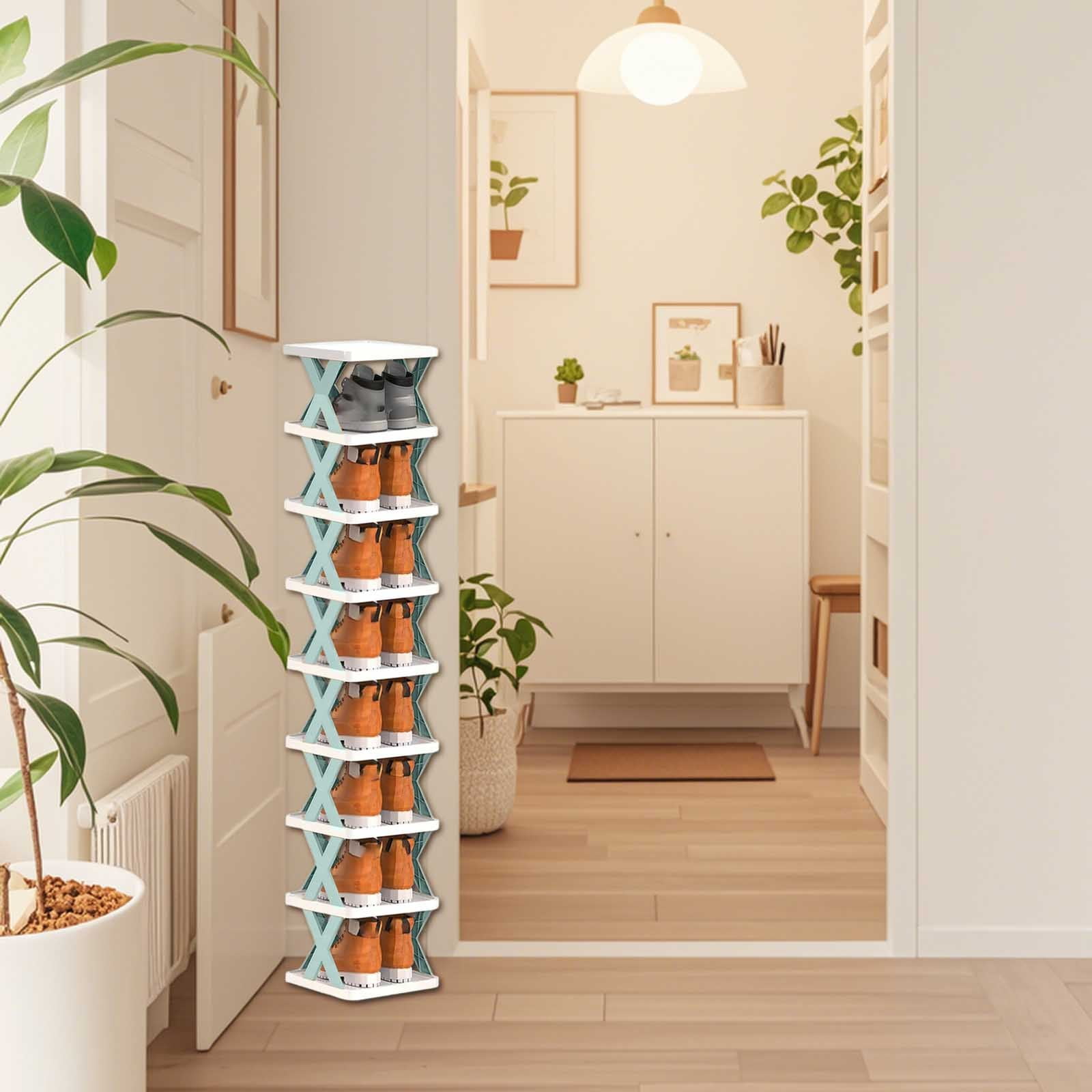 9-Tier Corner Shoe Rack Organizer,Free Standing Shoe Rack for Small ...