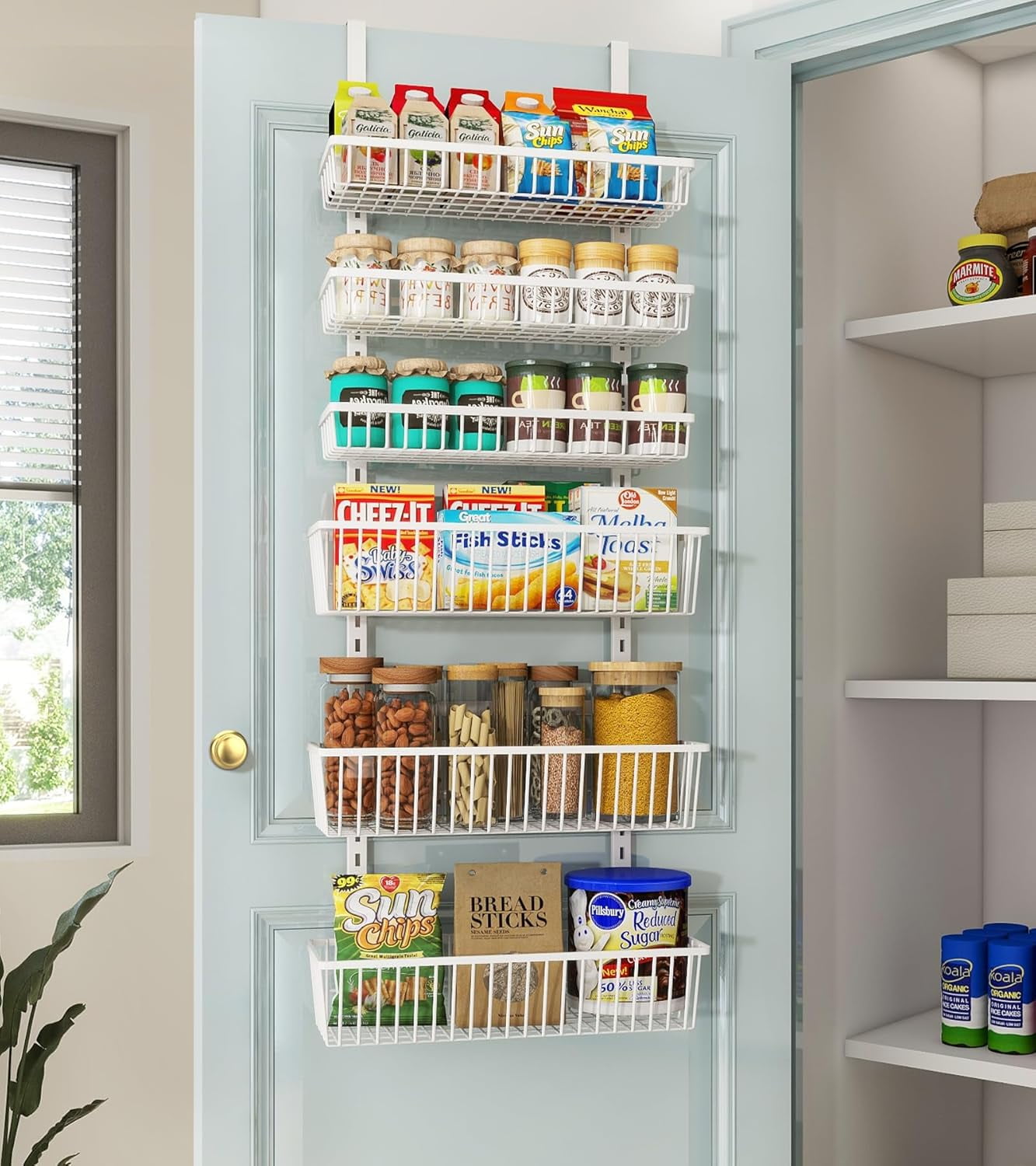 9-Tier Over The Door Pantry Organizer, Pantry Storage and Organization ...
