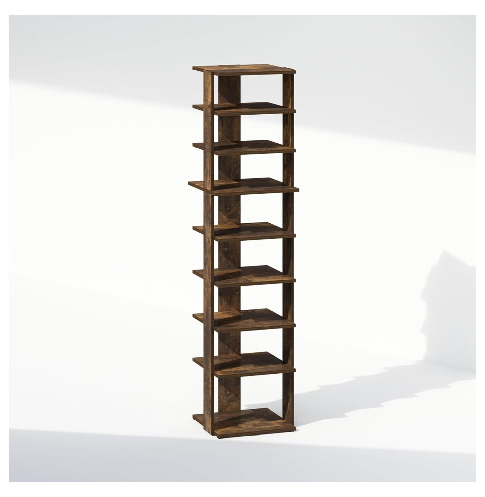 9-Tier Vertical Corner Shelf for Home Organization, Space-Saving Free ...
