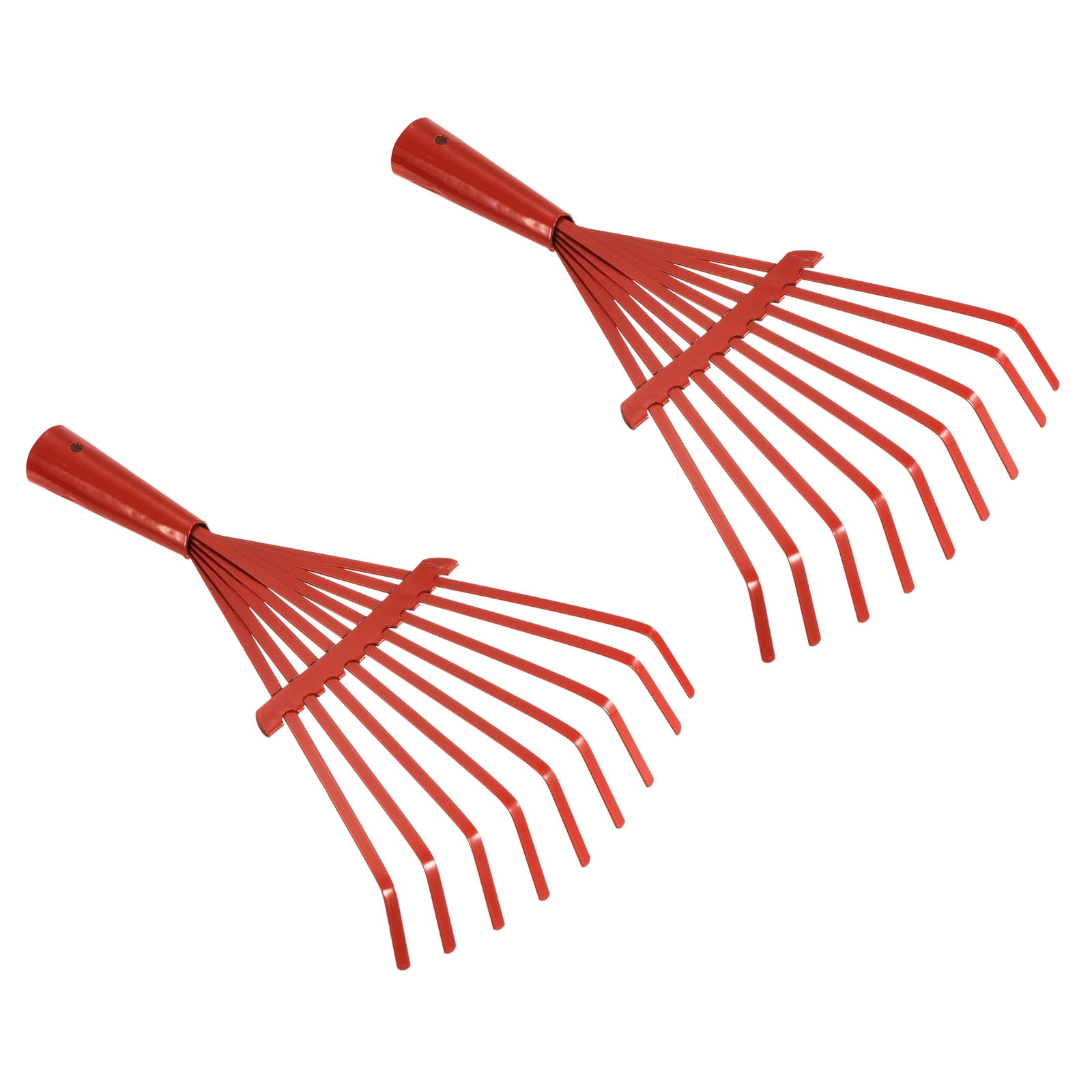 9 Tines Leaf Rake Replacement, 2Pcs High Carbon Steel Hardened Garden ...