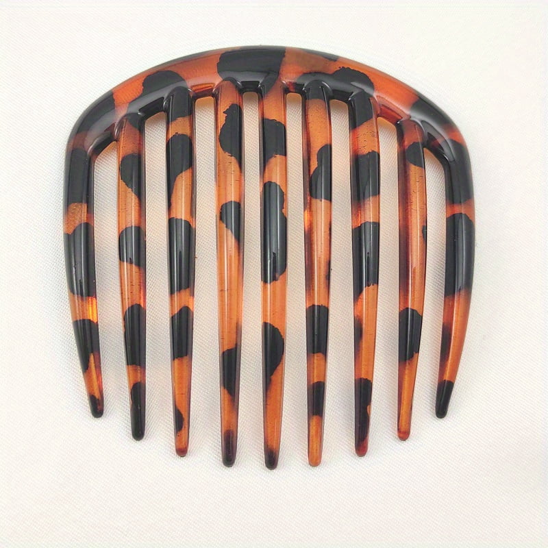 9-Tooth Plastic Hair Comb | Glossy End, Suitable for Relaxed-Textured ...