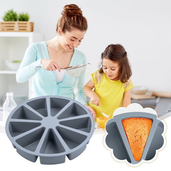 9 Triangle Cavity Silicone Portion Cake Pan Scottish Scone & Cornbread ...