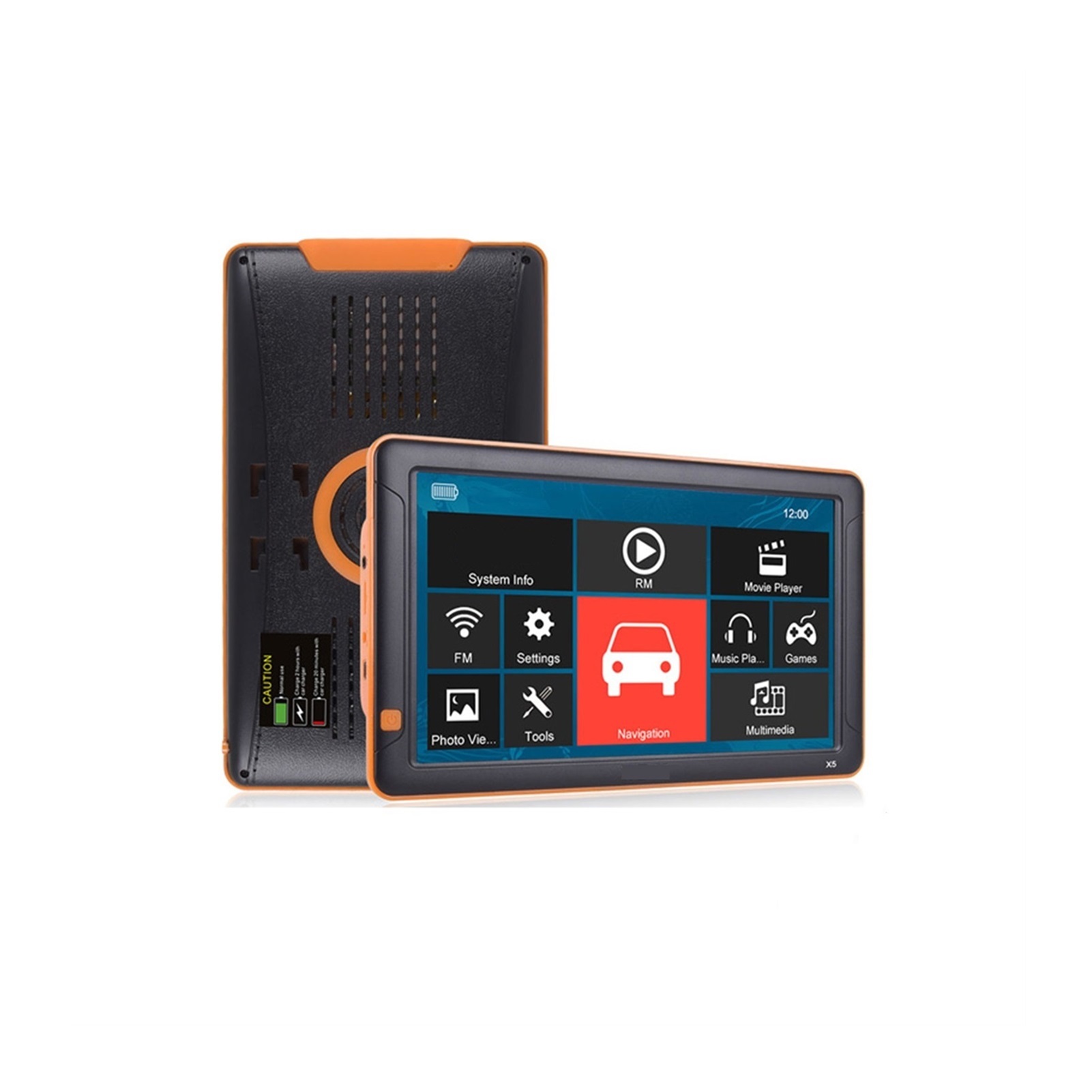 9'' Truck Car GPS Navigation Bluetooth AVIN 256MB 8GB Rear View Camera ...