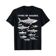 9 Types Of Sharks T Shirt Educational Academic Ocean Tee - Walmart.com