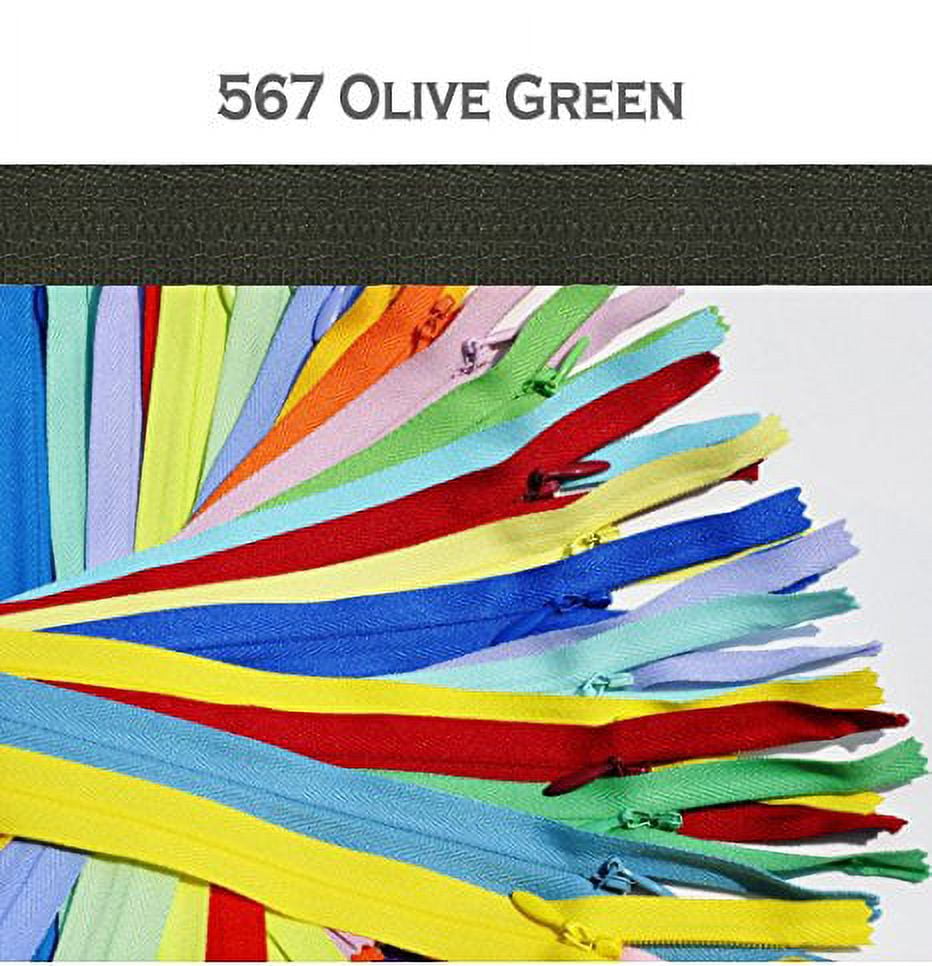 9" Unique Invisible Zipper YKK Conceal ~ Invisible (12 Zippers/ Pack ...