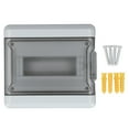 9 Way Distribution Protection Box Transparent Cover Open Mounting IP65 ...