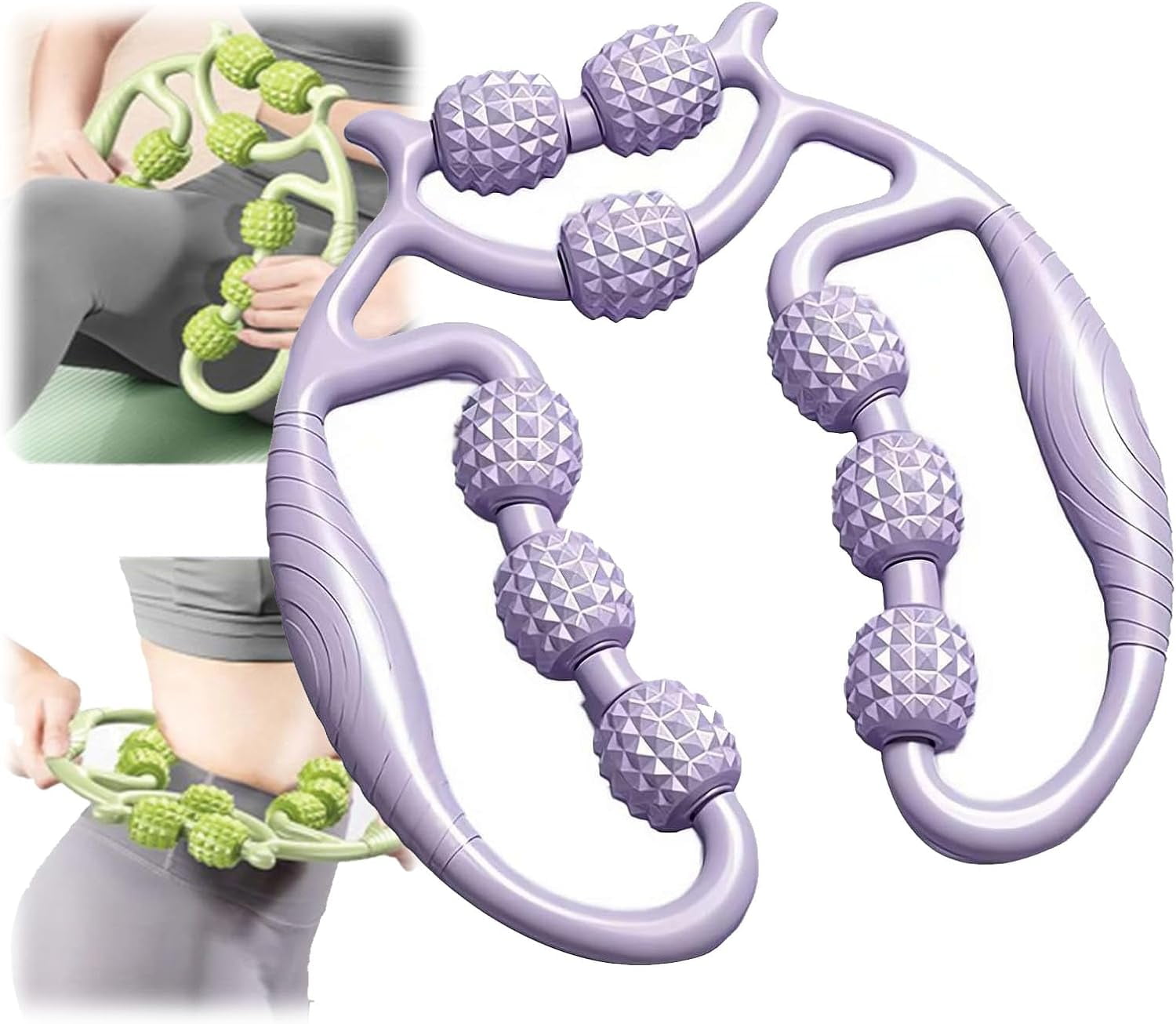 9 Wheel Circular Leg Clamp, Cellulite Roller for Legs, Massage Ring for ...