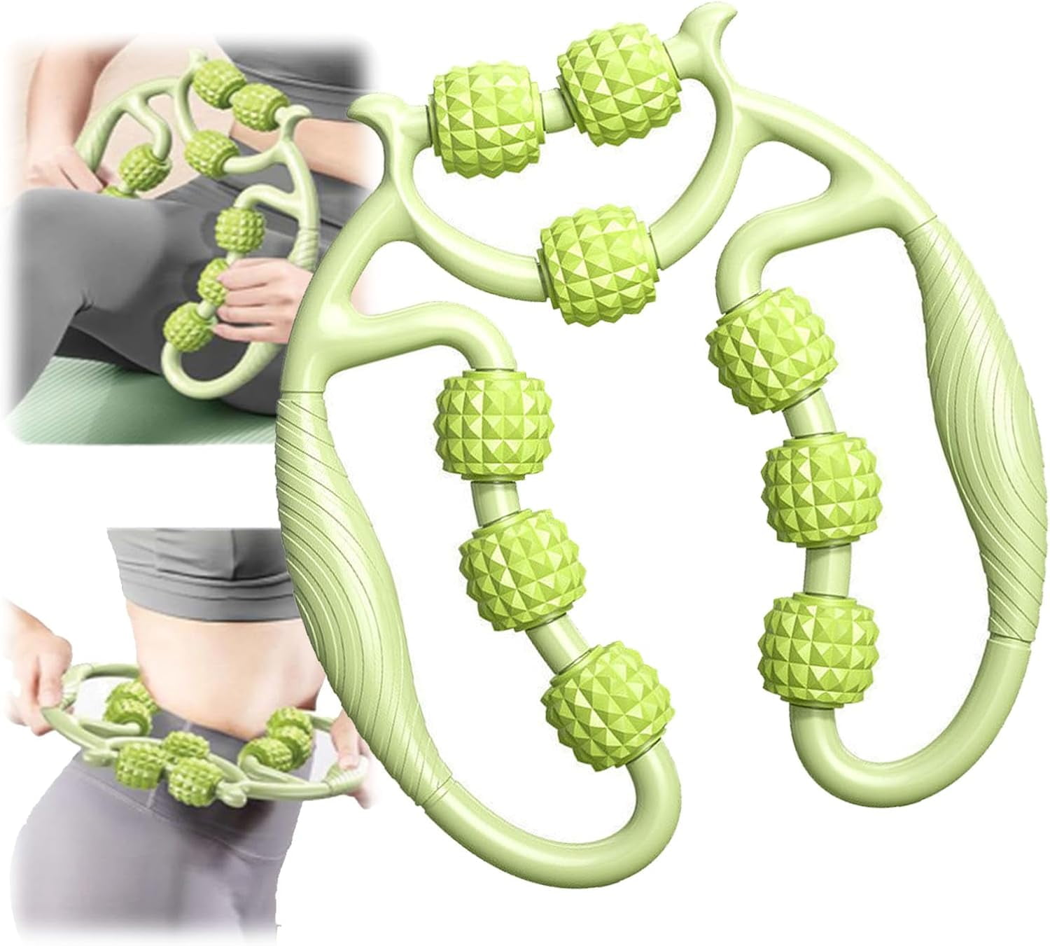 9 Wheel Circular Leg Clamp, Cellulite Roller for Legs, Massage Ring for ...