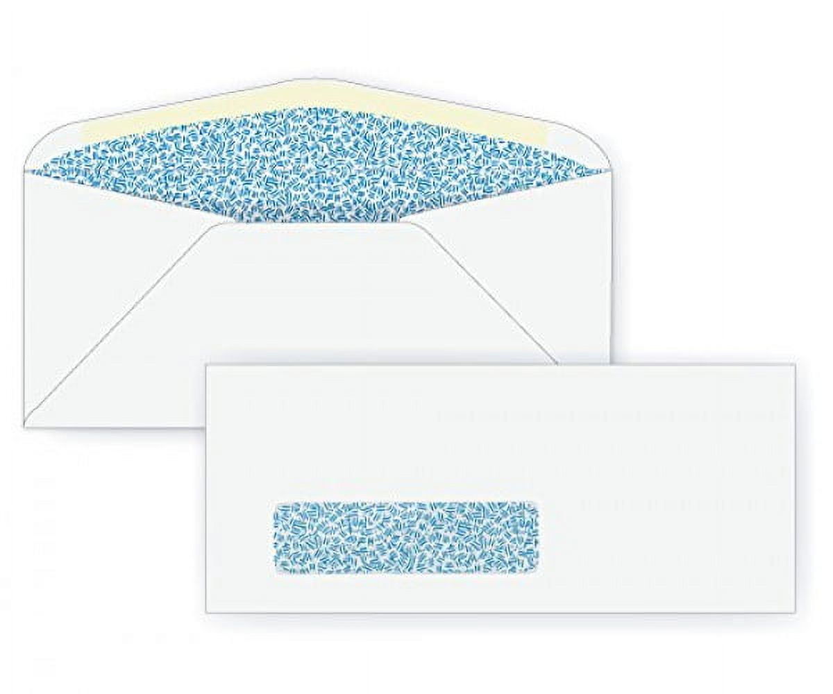 #9 Window Envelope - Blue Inside Tint - 24# White (3 7/8 x 8 7/8 ...