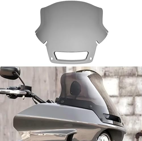 9" Windshield Windscreen Air Deflector for Harley 2022-2024 Low Rider ...