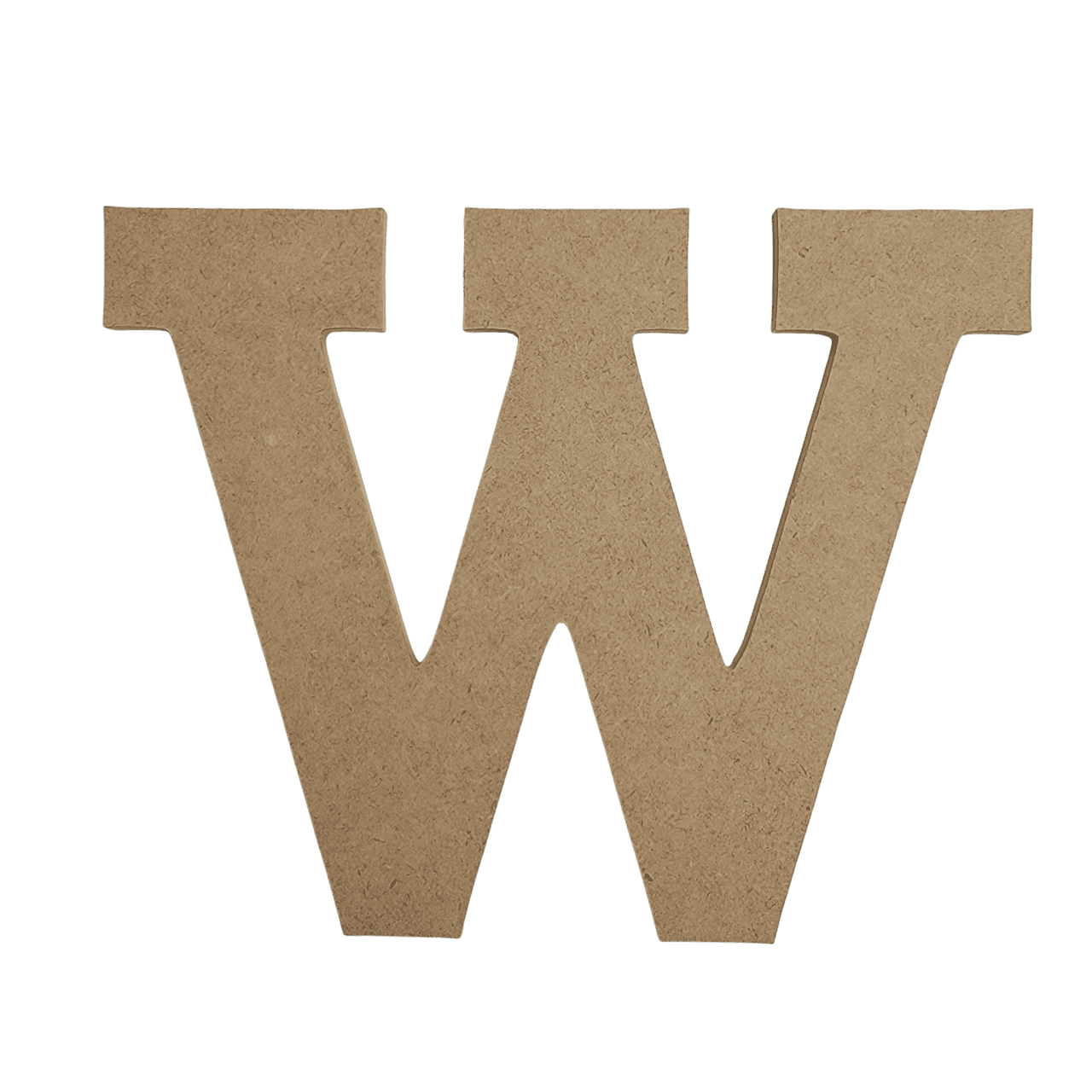 9" Wooden Craft Letter W Unfinished, Rockwell Font, Craft Cutout on 1-4 ...