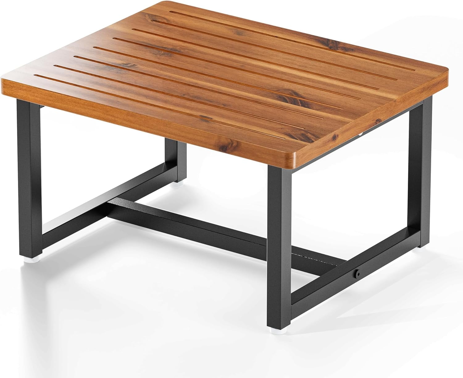 9" Wooden Step Stool for Adults - Acacia Wood One Step Stools for High ...