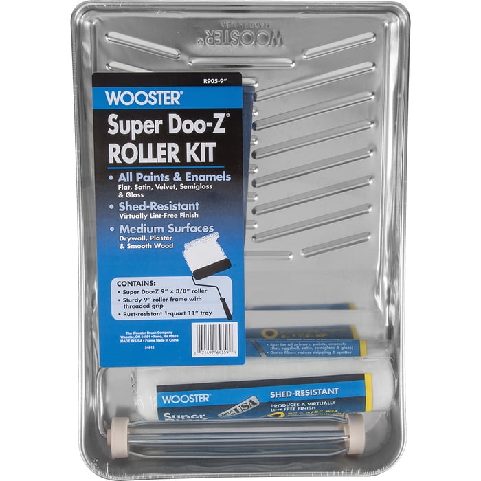Wooster Paint Roller Kit, 9 in. L,3 Pieces R905-9 - Walmart.com
