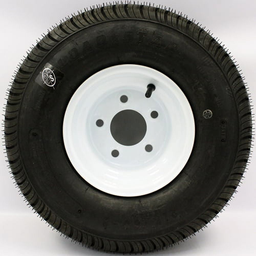 9" X 4.5" 5-4.5" Bolt Circle White Trailer Wheel - Walmart.com