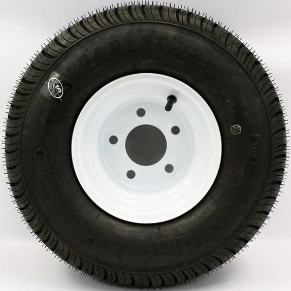 9" X 4.5" 5-4.5" Bolt Circle White Trailer Wheel - Walmart.com