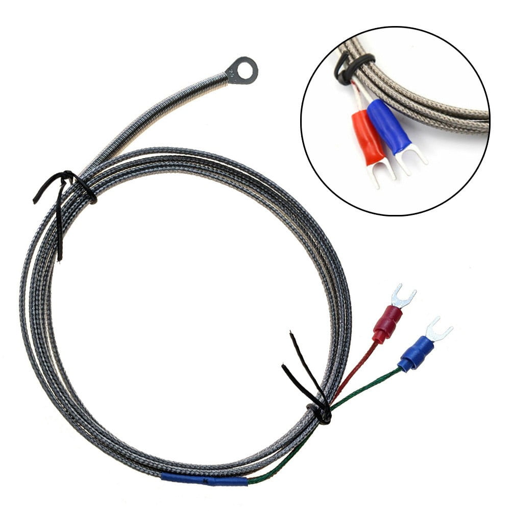 9 x 6mm Probe Ring K Type Thermocouple Temperature Sensor 1 Meter long ...