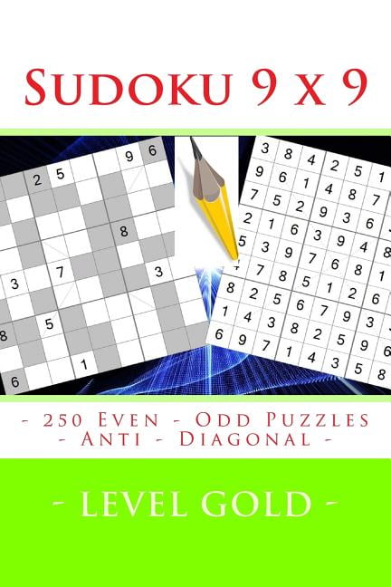 9 X 9 Pitstop Sudoku 9 x 9 - 250 Even - Odd Puzzles - Anti - Diagonal ...