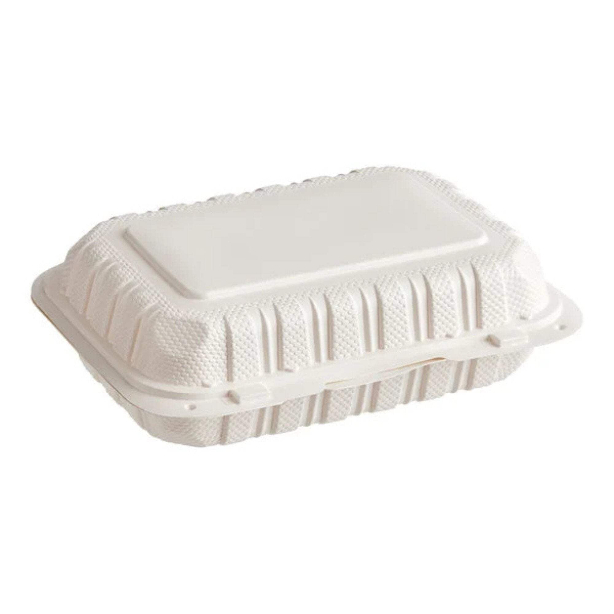 9"X6" Eco Friendly Microwavable , Food Containers with Clamshell Hinged ...