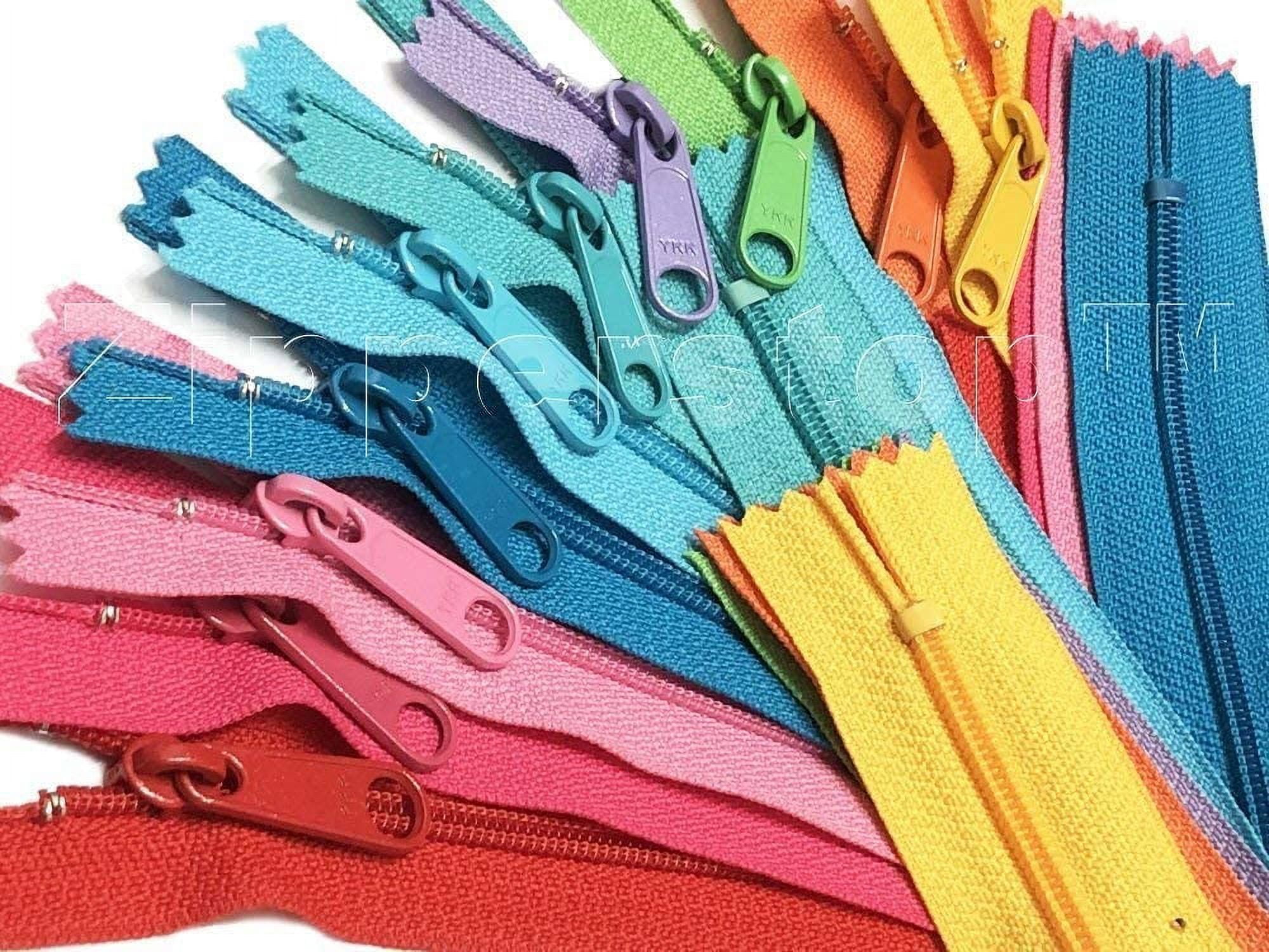 9" YKK #4.5 Handbag Long Pull Zippers for Sewing & Craft Projects ...