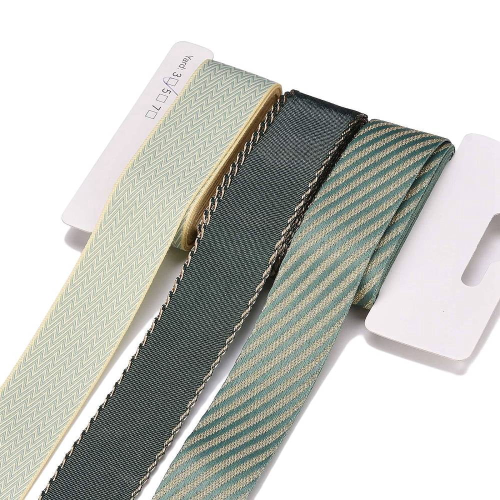 9 Yards 3 Styles Polyester Ribbon for DIY Handmade Craft Hair Bowknots ...