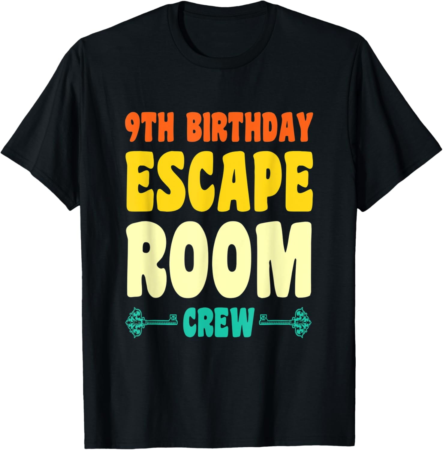 9 Year Old Happy 9th Birthday Escape Room 9th Birthday T-Shirt ...