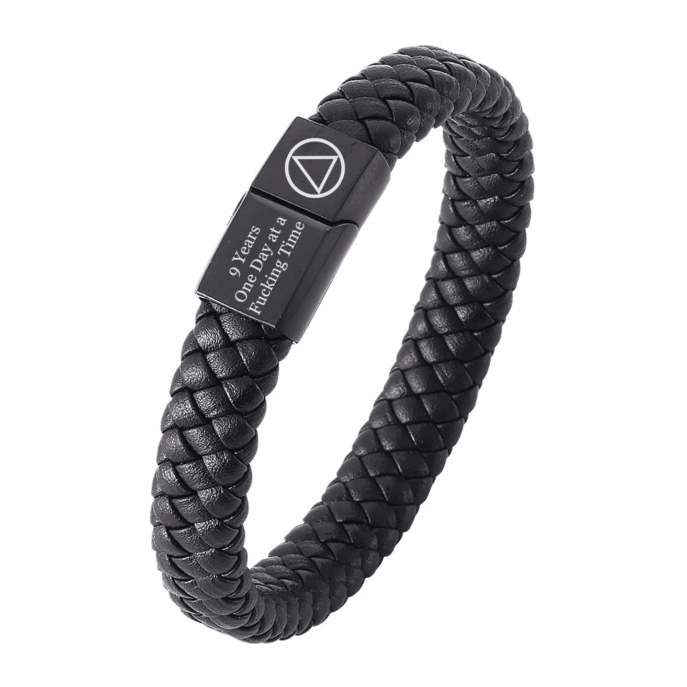 9 Years AA NA Sobriety Jewelry Gifts for Men Women,Inspirational Magnet ...