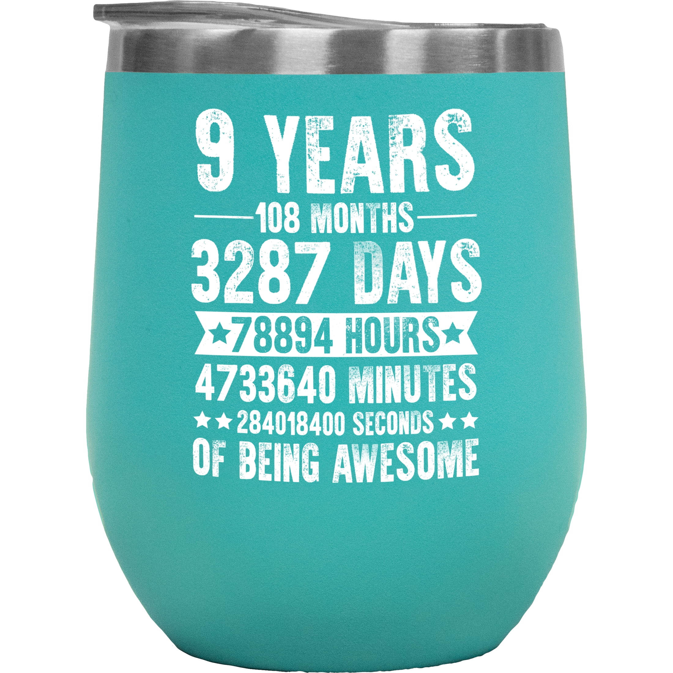 9 Years of Being Awesome - Months, Days, Hours, Minutes, Seconds, Mint ...