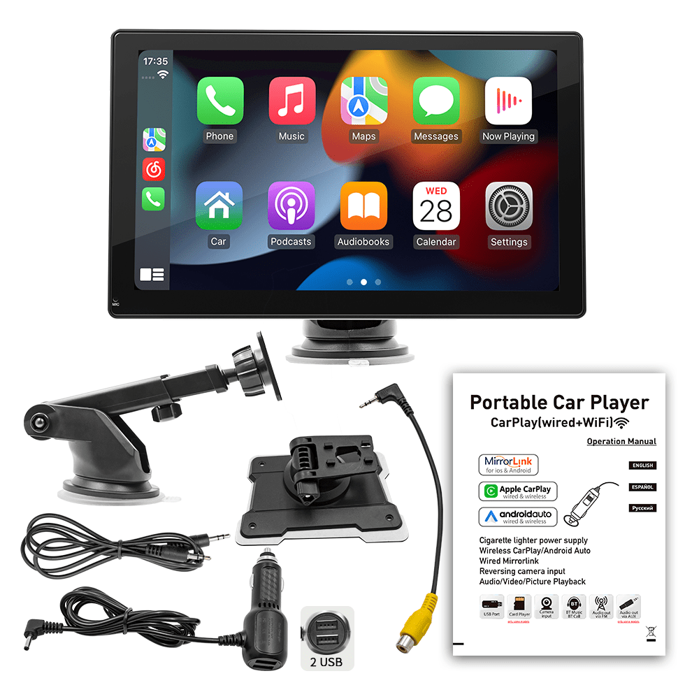 9 "carplay Wireless mirror link Android auto Truck HD display with ...