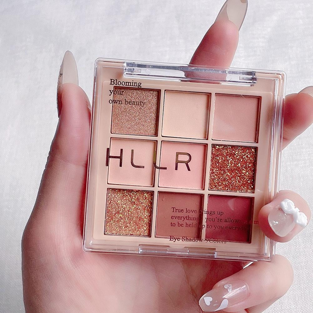 9-color Eyeshadow, Pearlescent Sequins, Sweat-proof Eyeshadow Palette ...