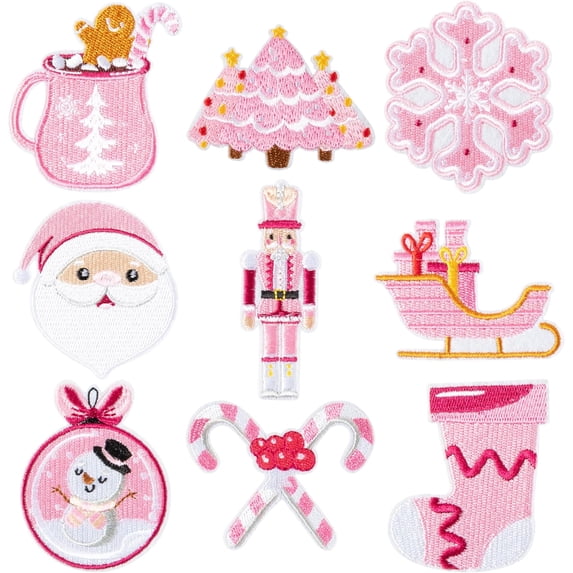 9 count Christmas Iron Patches Cute Nutcracker Santa Claus Sew Repair ...