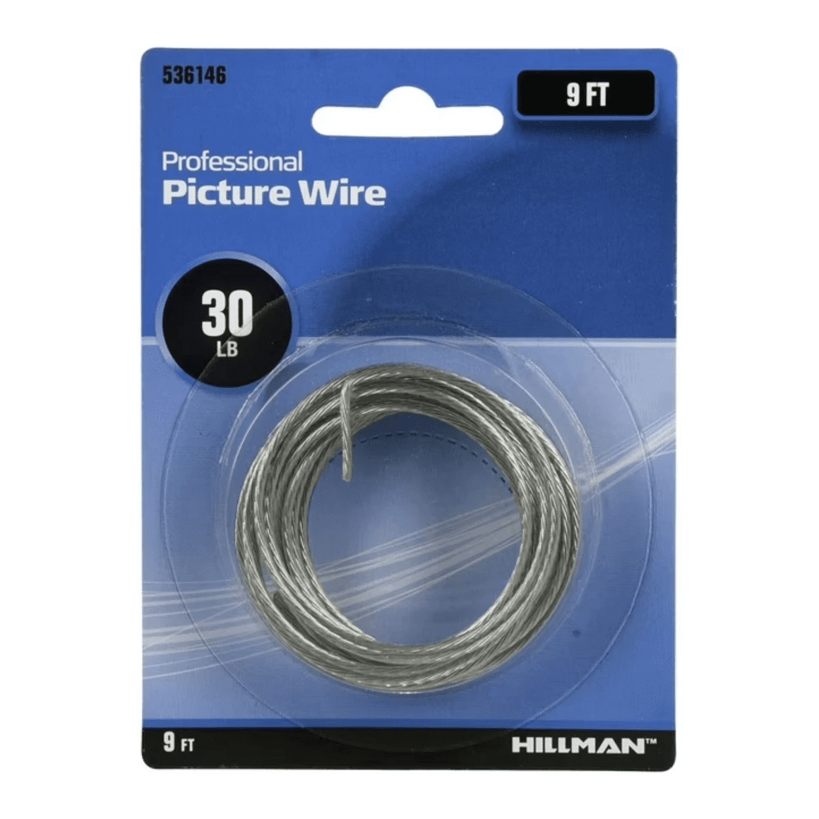 9 ft 30 lbs. Picture Wire, Strong, Flexible, Ideal for Hanging Frames ...