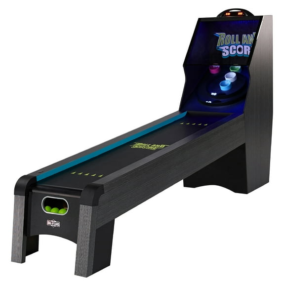 9 ft. Arcade Roll and Score Game with LED Lights and Electronic Scorer ...