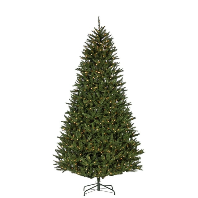 9 ft. Pre Lit Clear Lights New England Pine Tree - Walmart.com