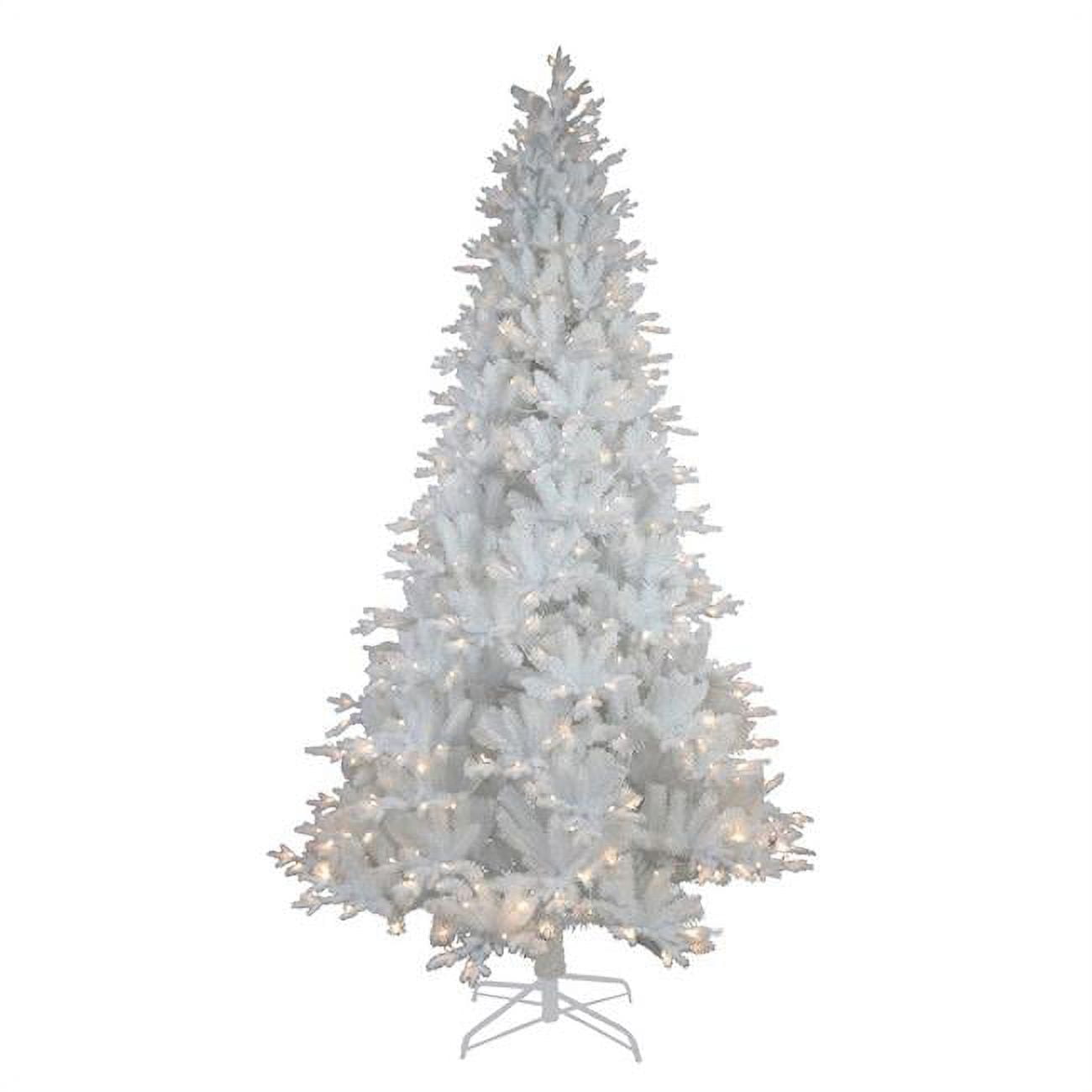9 ft. Pre-Lit Warm White LED Jackson White Pine Artificial Tree ...