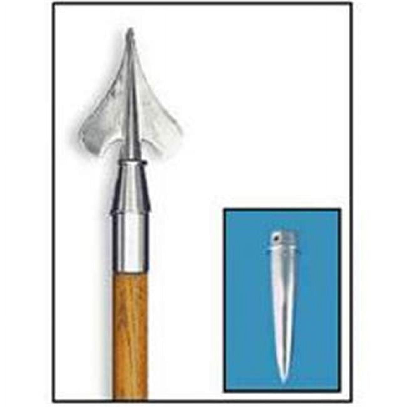 9 ft. X 1-.25 in Guidon Staff with Chrome Ornament & Bottom Ferrule ...