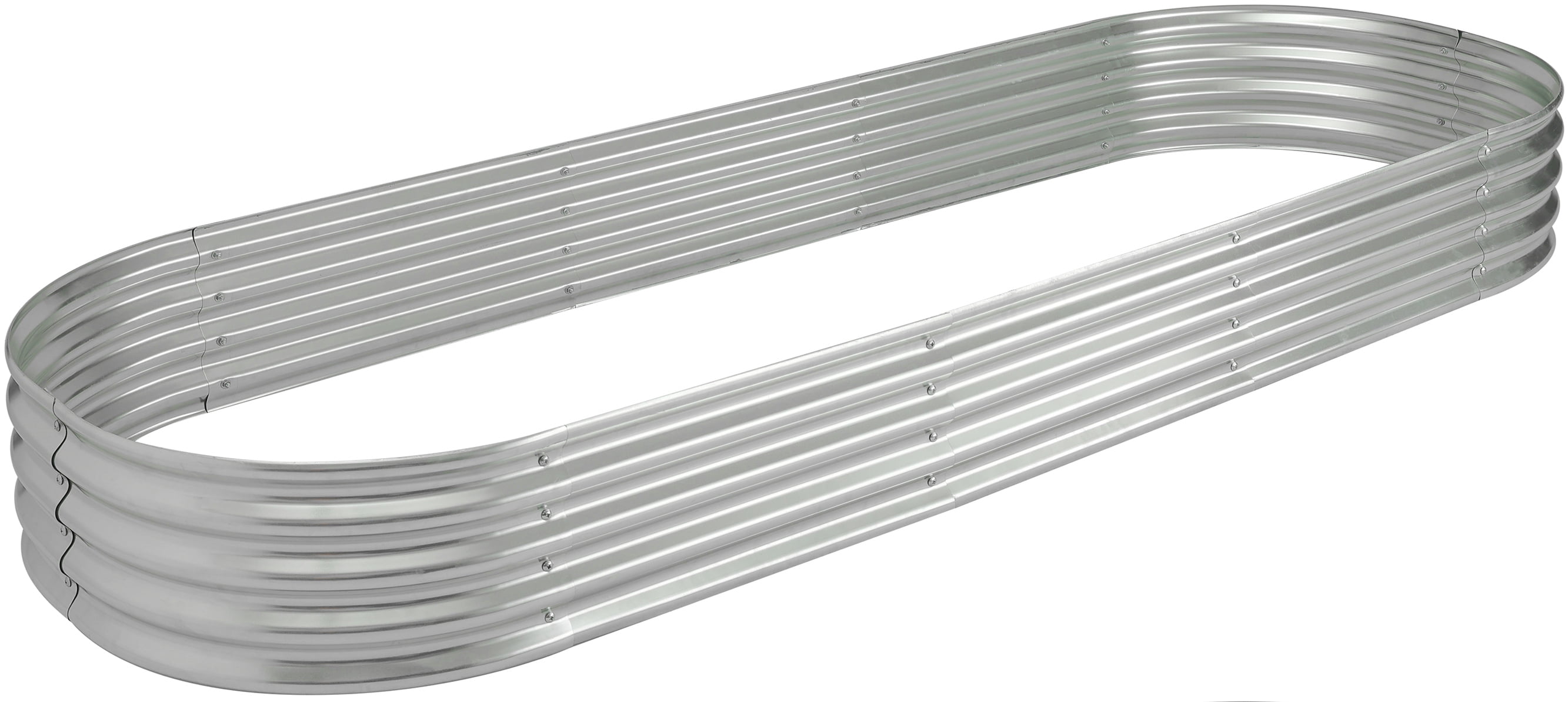 Walmart 9ft x 3ft Outdoor Raised Garden Bed, Galvanized Metal Elevated ...