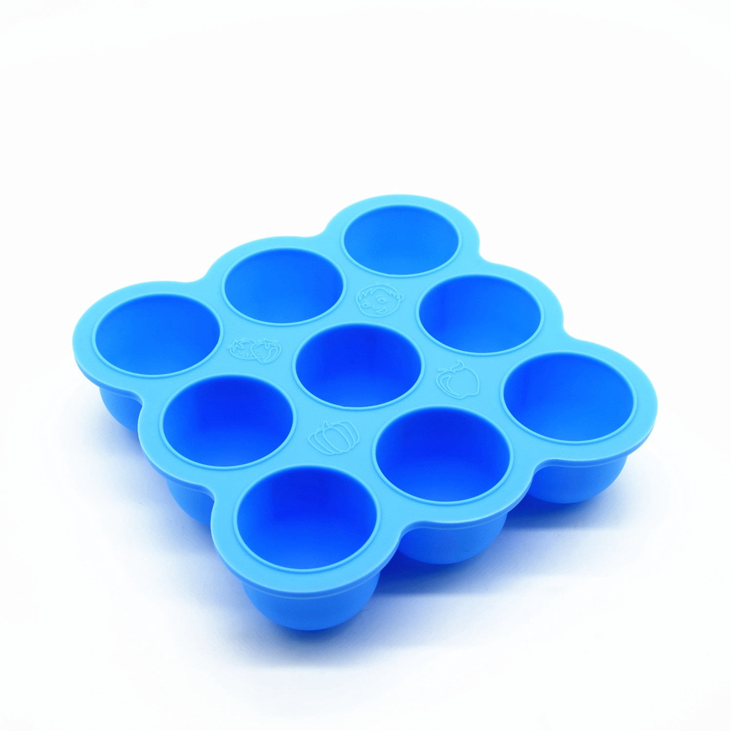 9-hole silicone baby food box household storage box fruit crisper ice ...