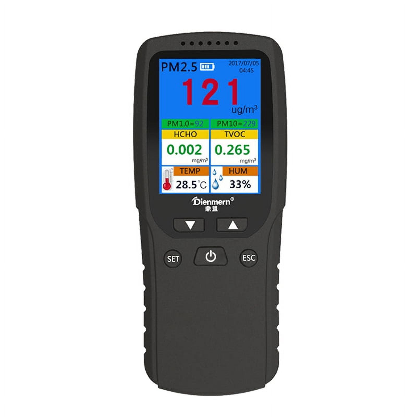 9 in 1 Air Quality Monitor Indoor Outdoor PM2.5, PM1.0, PM10, HCHO ...