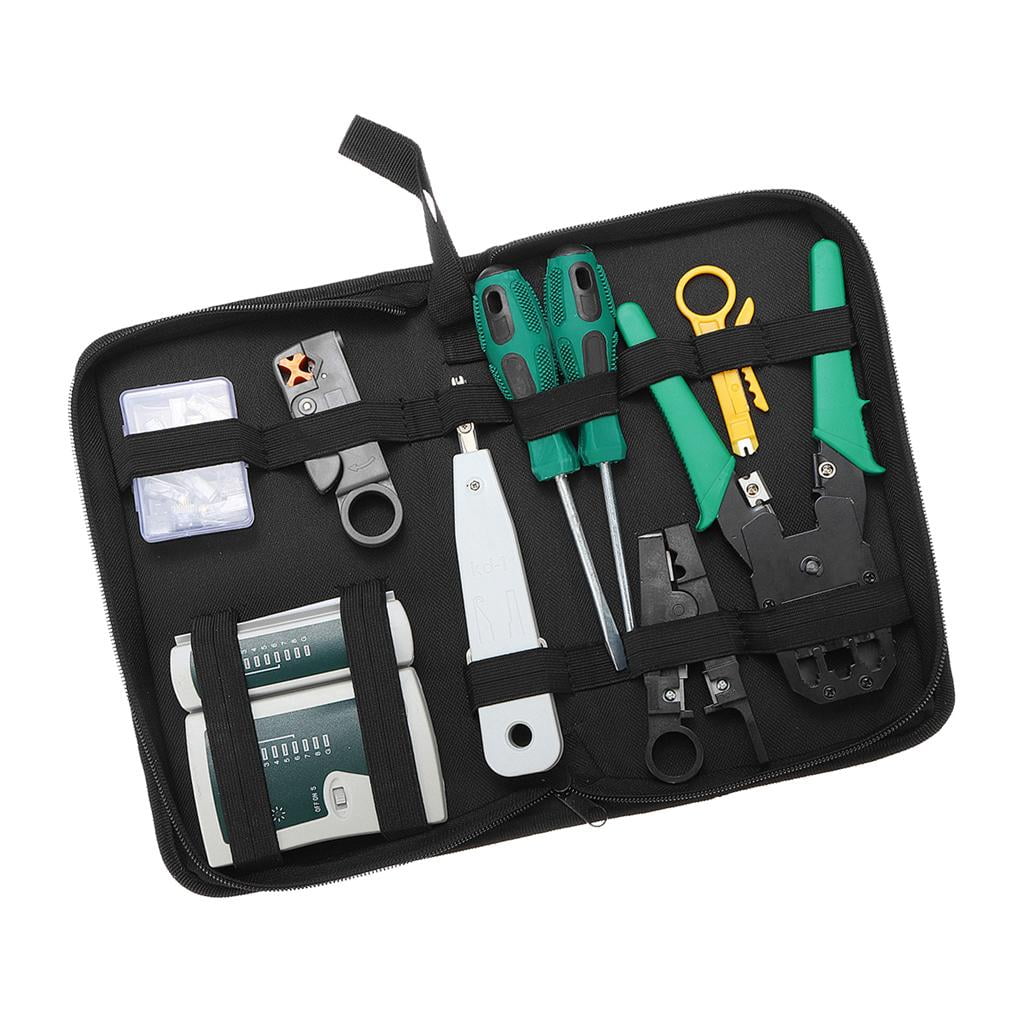 9 in 1 Computer Network Repair Tool Kits Cable Tester Crimper - Walmart.com