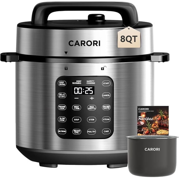 9-in-1 Electric Pressure Cooker 1200W with Touchscreen Nonstick Pot ...