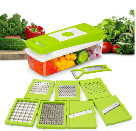 9-in-1 Multipurpose Chopper, Slicer, Dicer & Grater – Unbreakable Food ...