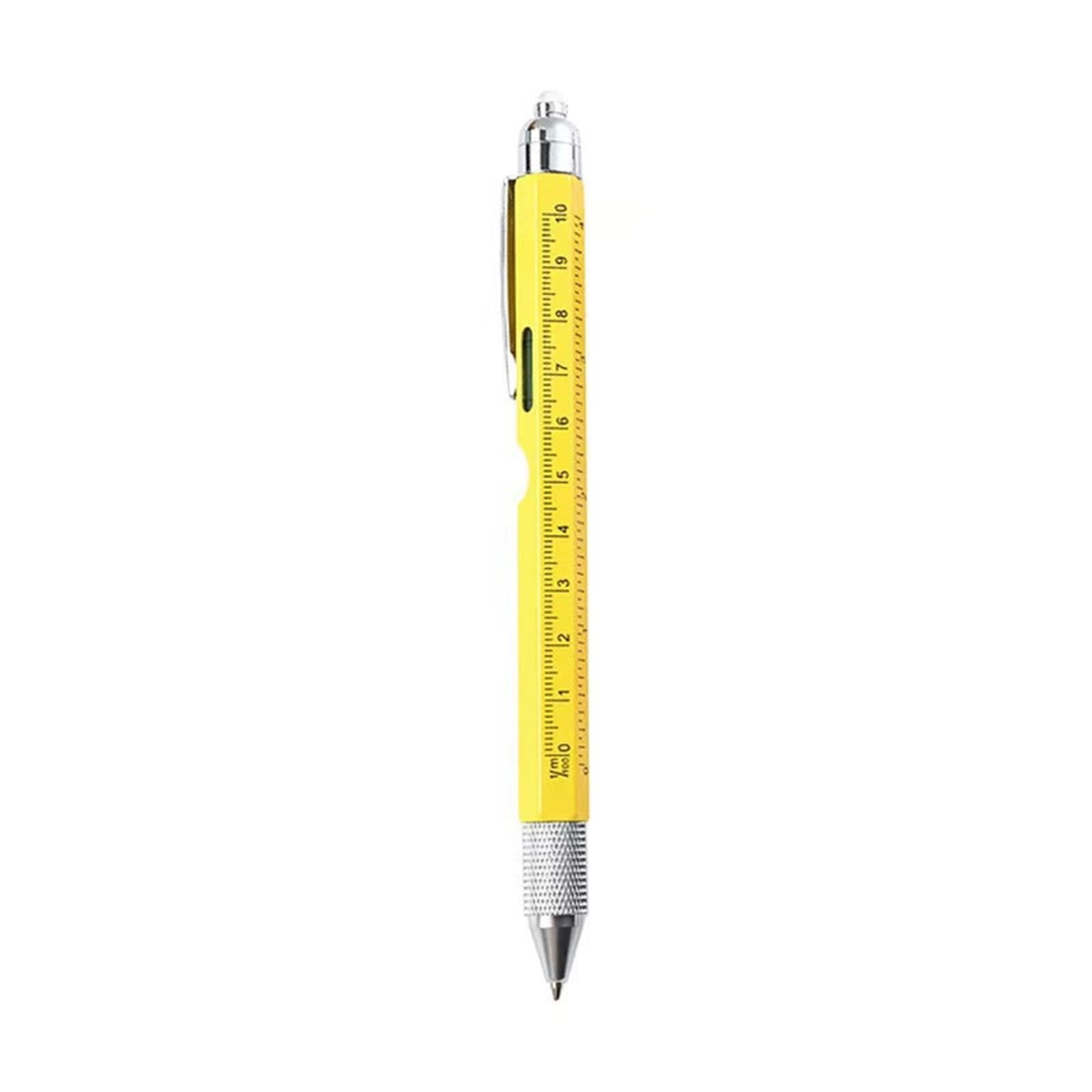 9-in-1 Multitool Pen with Screwdriver, LED Light & Ruler - All-in-One ...