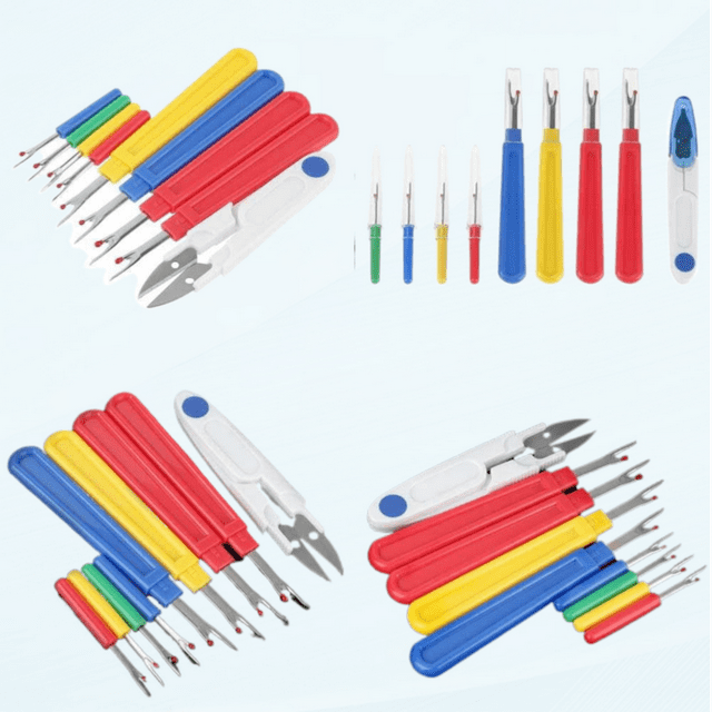 9 in 1 Thread Cutter Seam Ripper Plastic Handle Stitch Sewing Unpicking ...