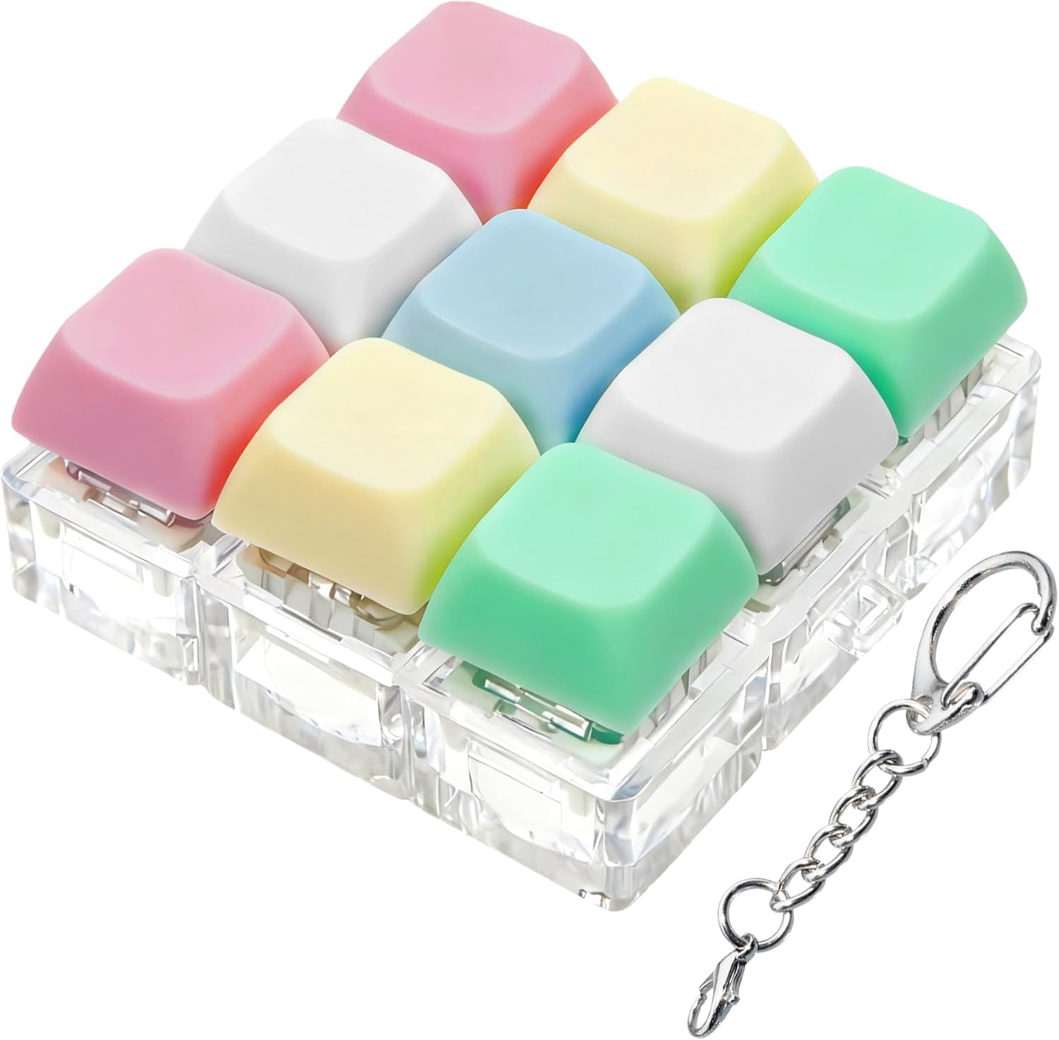 9-in-1 keyboard tambourine toy, decompression tambourine keychain with ...
