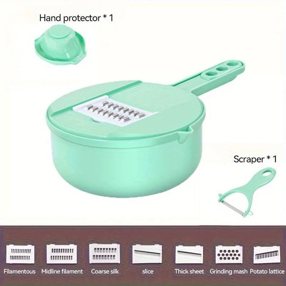 9-in-1 multifunctional vegetable chopper, carrot and potato manual ...