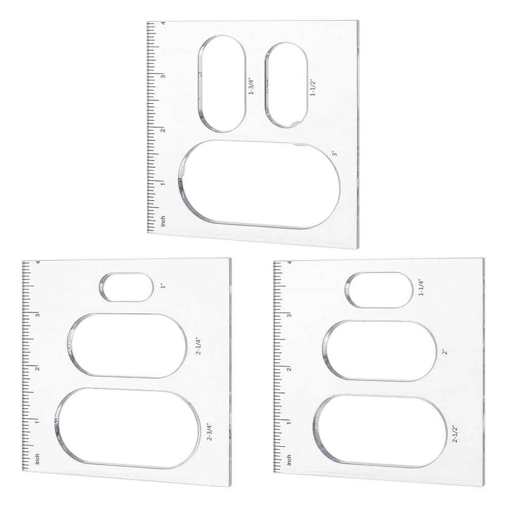 9 in 3 Oval Inlay Templates Acrylic Router Stencils Template Drawing ...