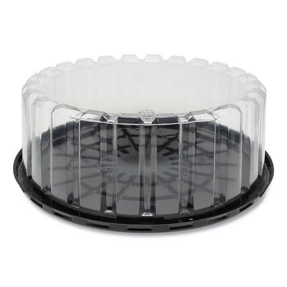 9 in. Cake Base with Shallow Dome Lid Plastic Containers Combo, Clear ...