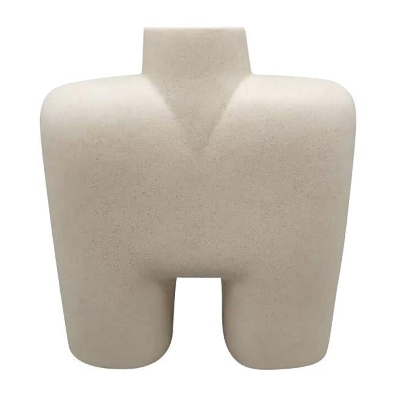 9 in. Ceramic Square Shape Vase, Ivory & Beige - Walmart.com