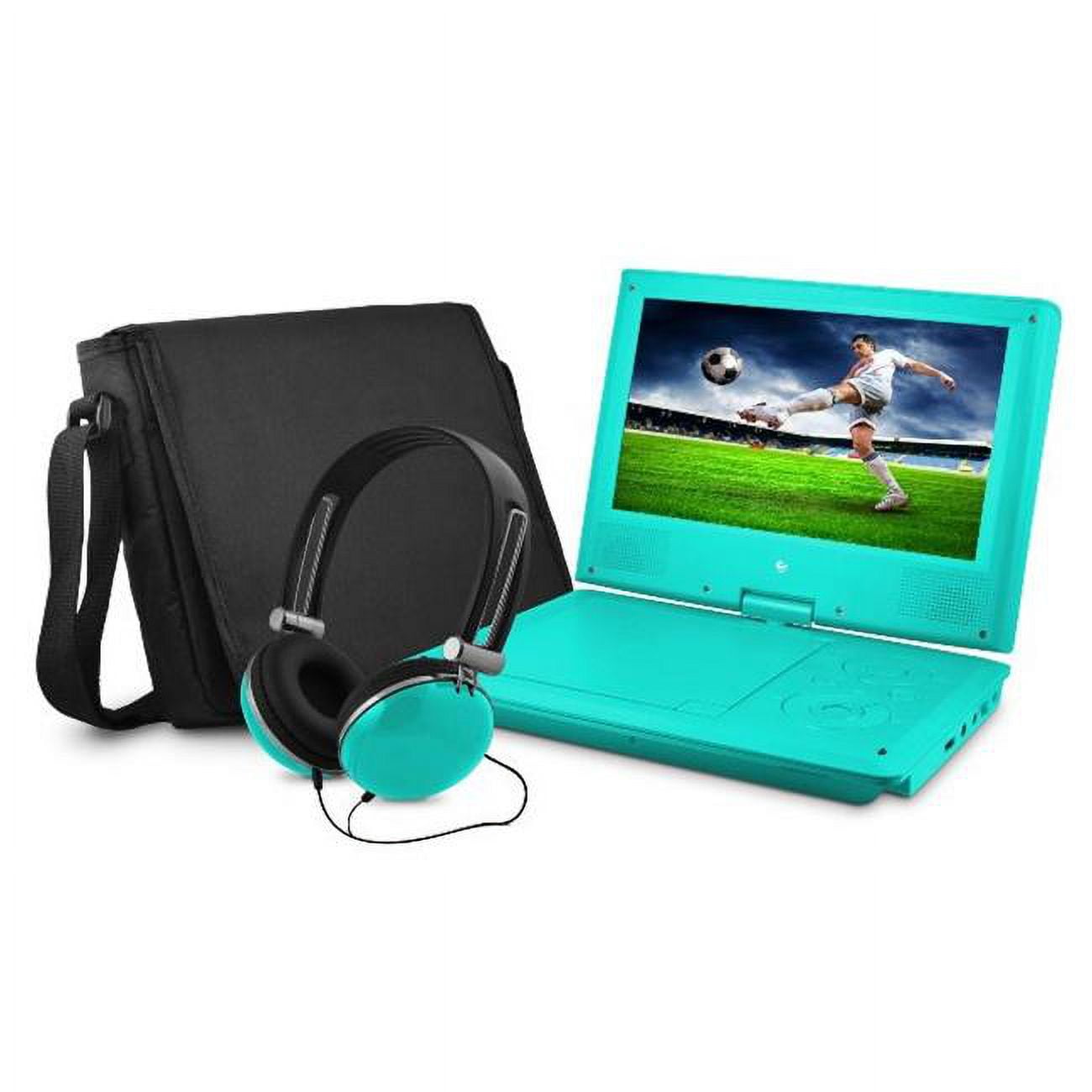 9 in. Dvd Player Bundle Teal - Walmart.com