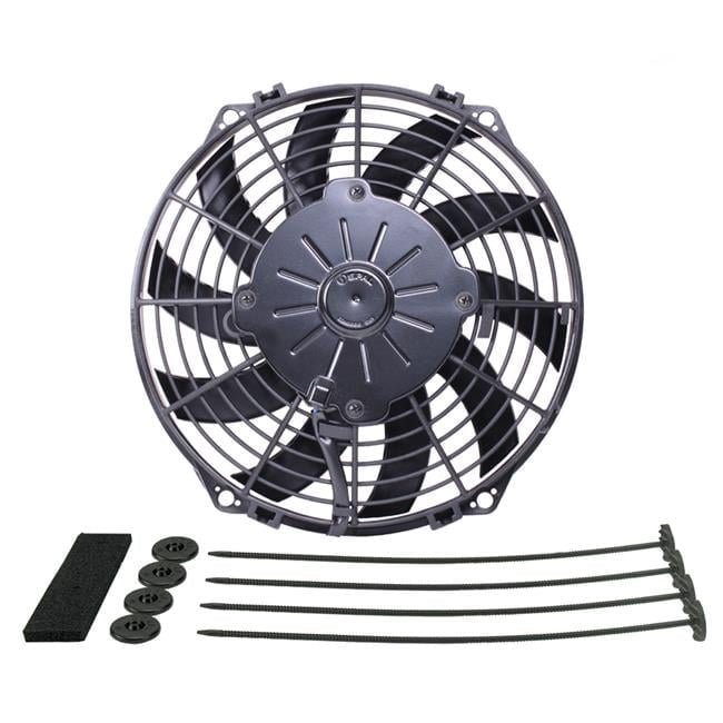 9 in. Electric Standard Cooling Fan with 2 in. Thick Plastic Puller 625 ...